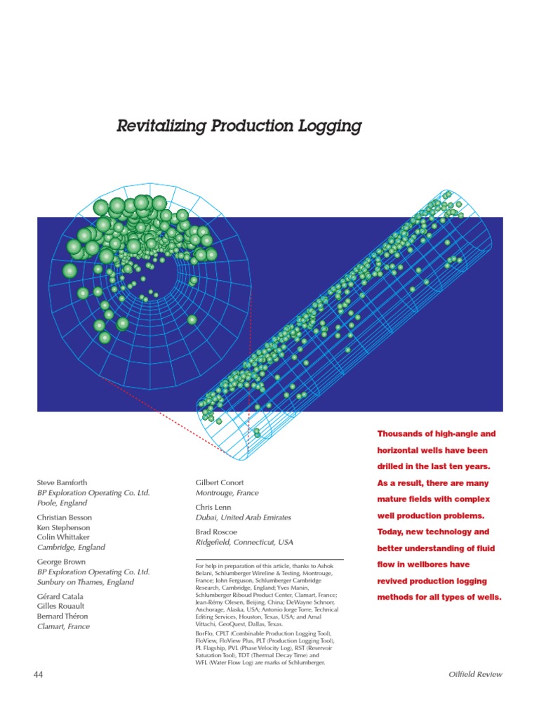 Production Logging PDF | PDF | Oil Well | Petroleum Reservoir
