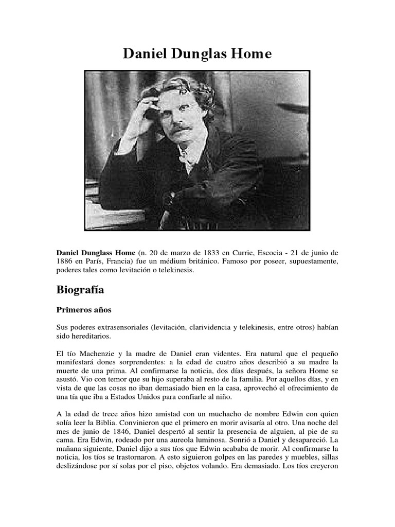 Daniel Dunglas Home | PDF