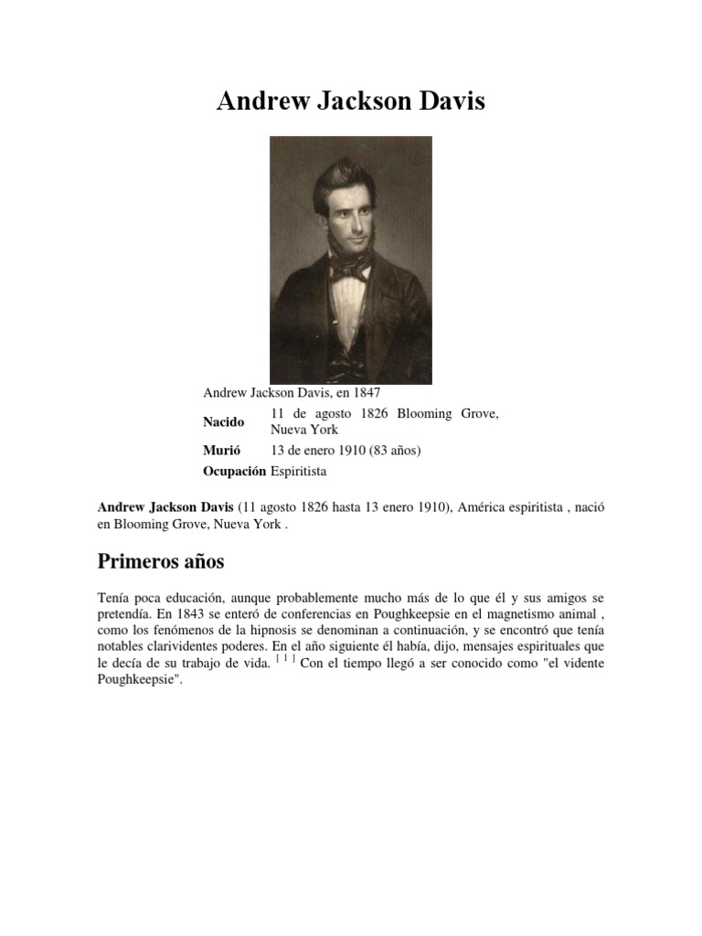 Andrew Jackson Davis | PDF