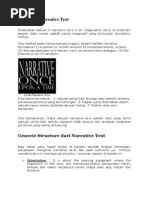 Narrative Text - Worksheet | PDF