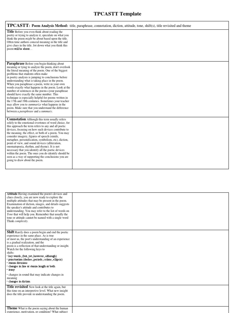 Tpcastt Template | PDF | Poetry | Cognition