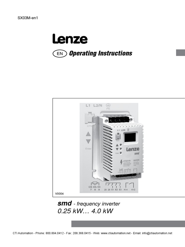 Lenze SMD Basic IO Manual | PDF | Fuse (Electrical) | Electromagnetic Compatibility