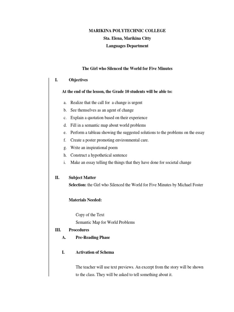 Integrated Lesson Plan | PDF | Semantics | Question