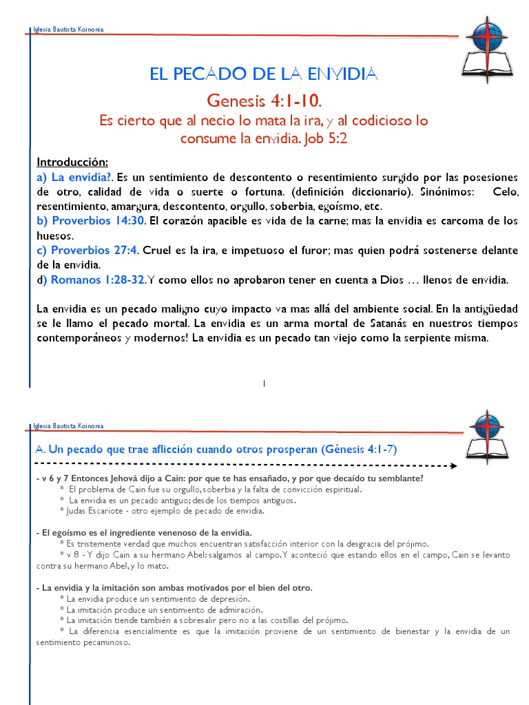 El pecado de la envidia.pdf | Envidia | Pecado