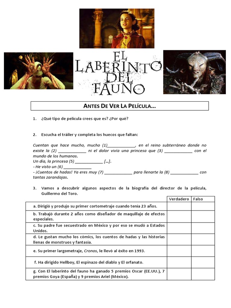 Guía de Análisis de "El Laberinto del Fauno" | PDF | Ocio