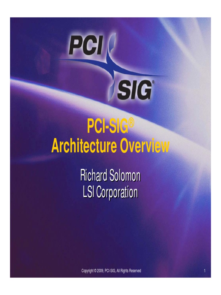 PCI SIG Arch Overview | PDF | Electronics | Office Equipment