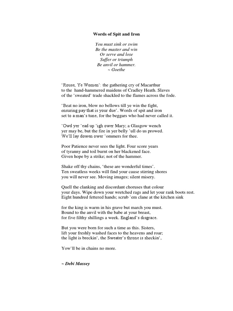 Words of Spit and Iron | PDF