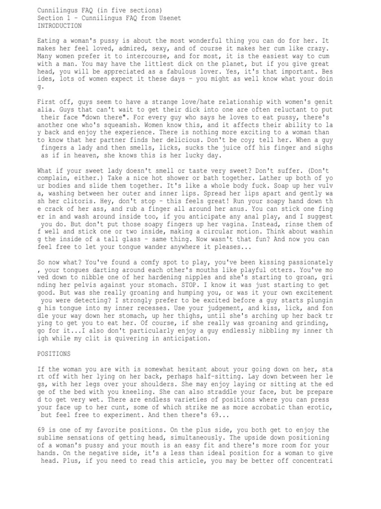 How To Eat A Woman Out | PDF | Clitoris | Orgasm