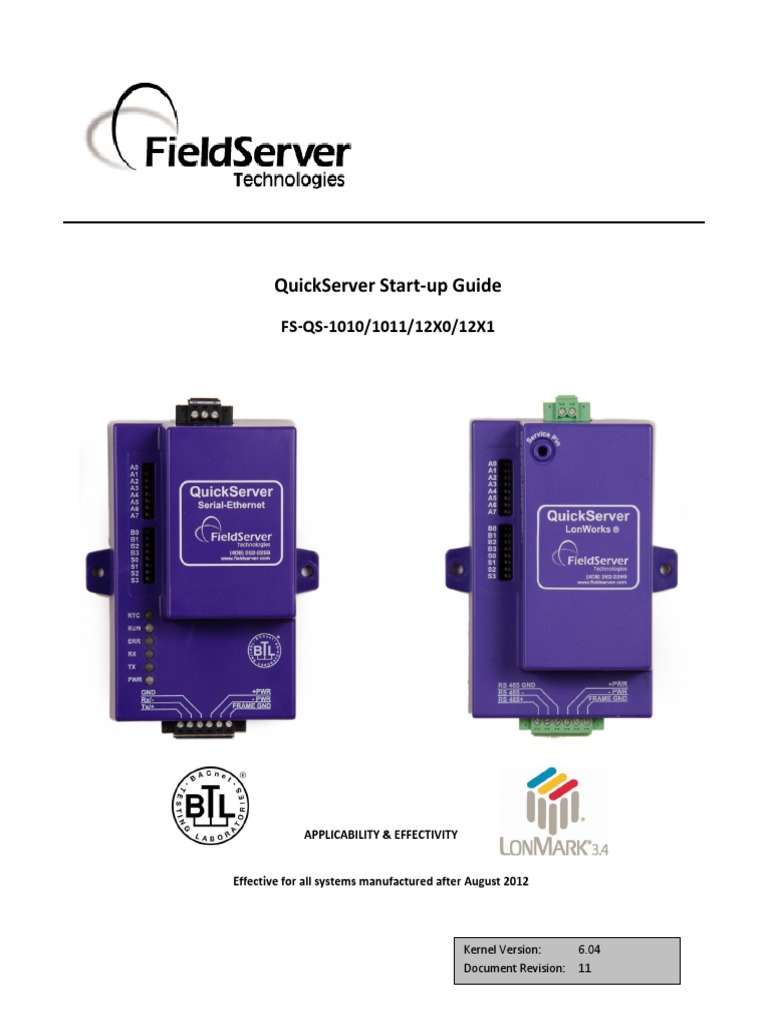 Quickserver Start-Up Guide: Fs-Qs-1010/1011/12X0/12X1 | Download Free PDF | Ip Address ...