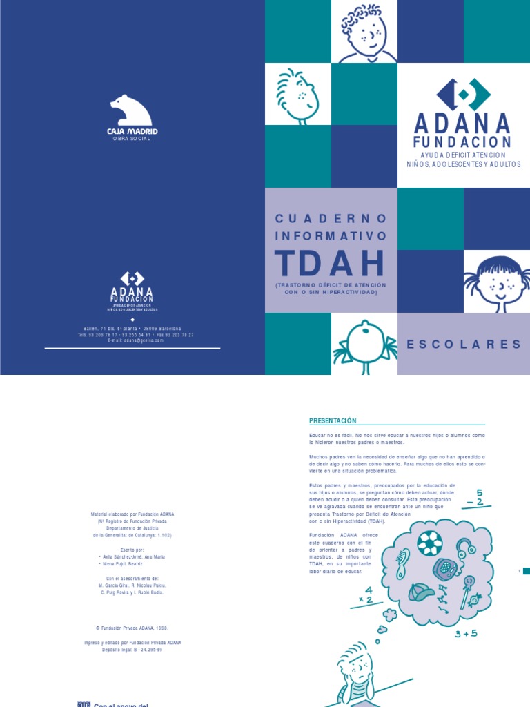 Cuadernillo Tdah PDF | PDF