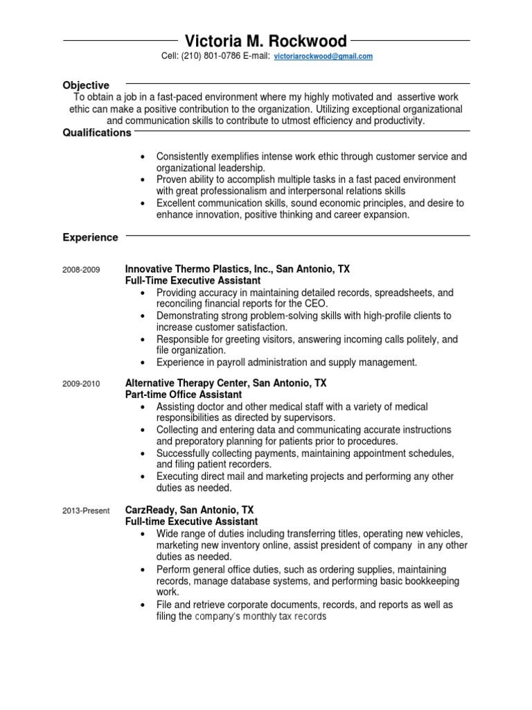 Victoria Resume | PDF | Microsoft Excel | Business