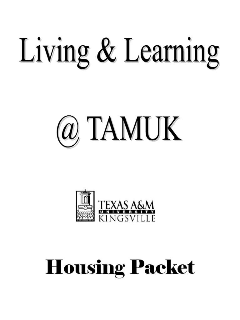 WWW - Tamuk.edu Housing Housing-Files Housing Packet | PDF | Fee ...