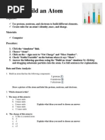 Build An Atom Worksheet PhET | PDF | Atoms | Proton