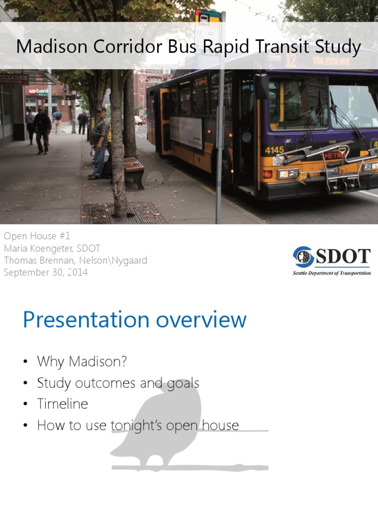 Madison Corridor Bus Rapid Transit Study | PDF | Public Transport ...