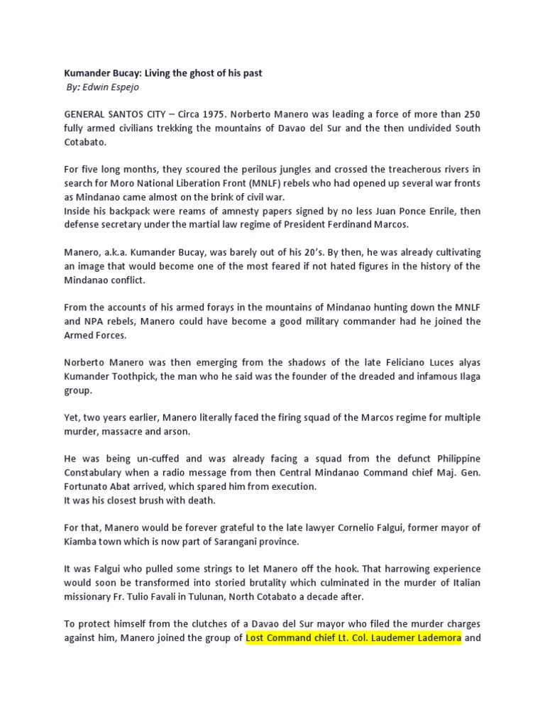 Lost Command | PDF | Mindanao | Philippines