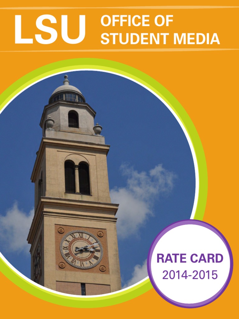 LSU Paper Rate Card 14-15 PDF | PDF | Television Advertisement ...