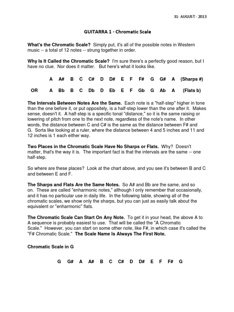 An Introduction to Scales: The Chromatic Scale, Major Scale, and ...