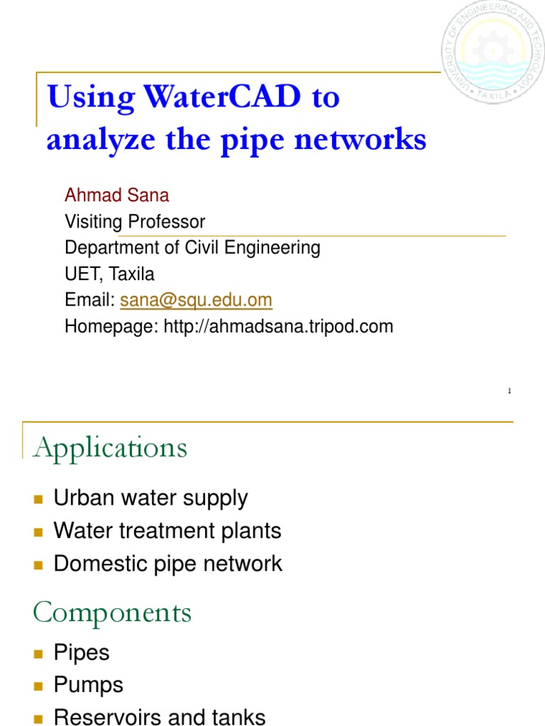 Lecture-Watercad (1) Ejemplo Simple | PDF