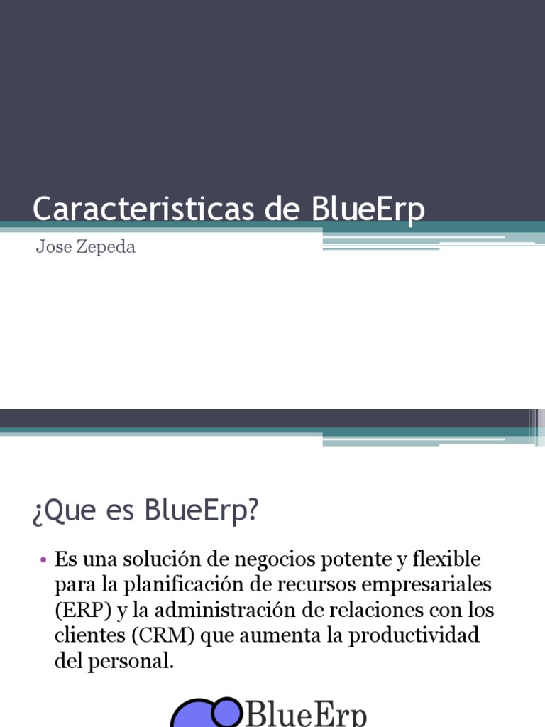 Blue ERP | PDF