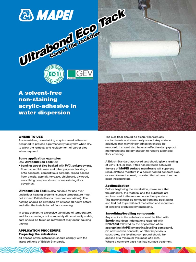 A Solvent-Free Non-Staining Acrylic-Adhesive in Water Dispersion | PDF ...