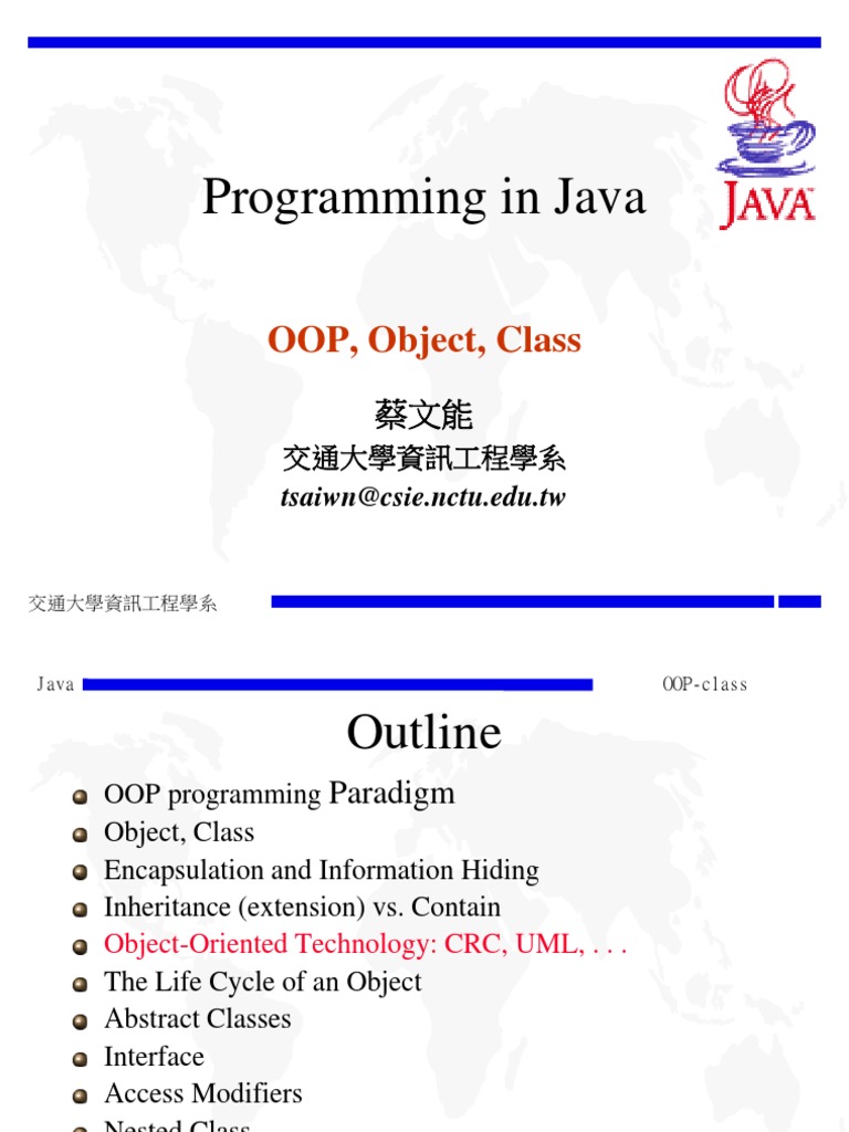 An Introduction To Object Oriented Programming Concepts In Java Objects Classes Inheritance