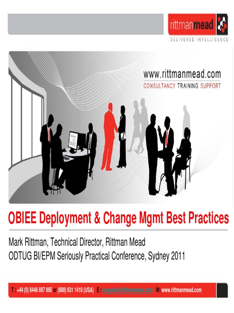 OBIEE11g Deployment & Change Management Best Practices | PDF | Version Control | Information ...