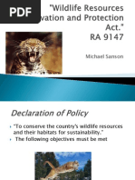 Presentation About The RA 9147 The LawPh | PDF | Endangered Species ...