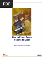 Opera Training PMS | PDF