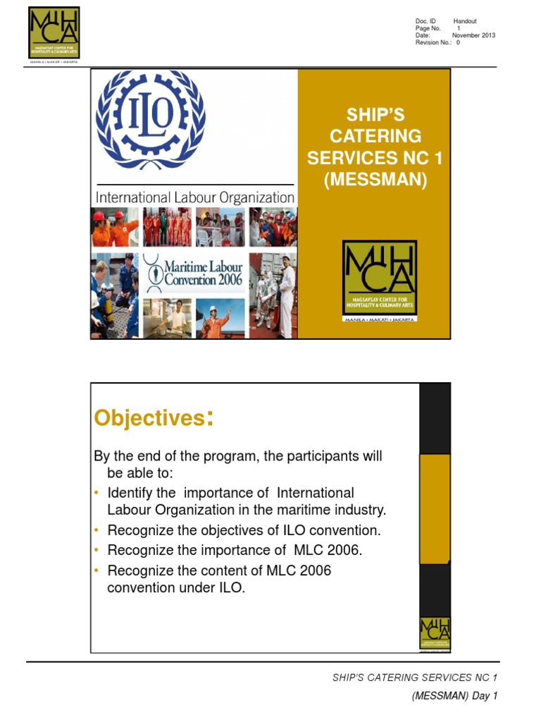 3 ILO Conventions and MLC 2006 - Handouts | PDF | International Labour ...
