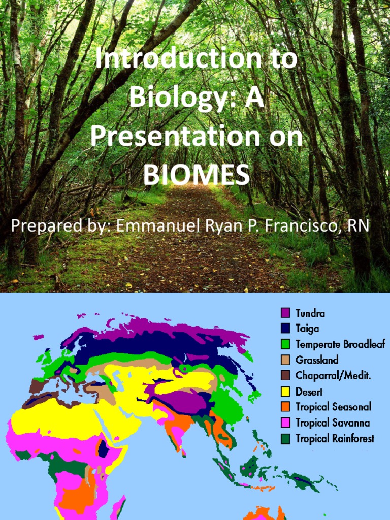 Introduction To Biology: A Presentation On Biomes: Prepared By ...