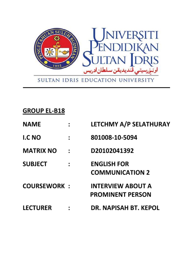English Assignment - Interview Report | PDF | Teaching Method | Teachers