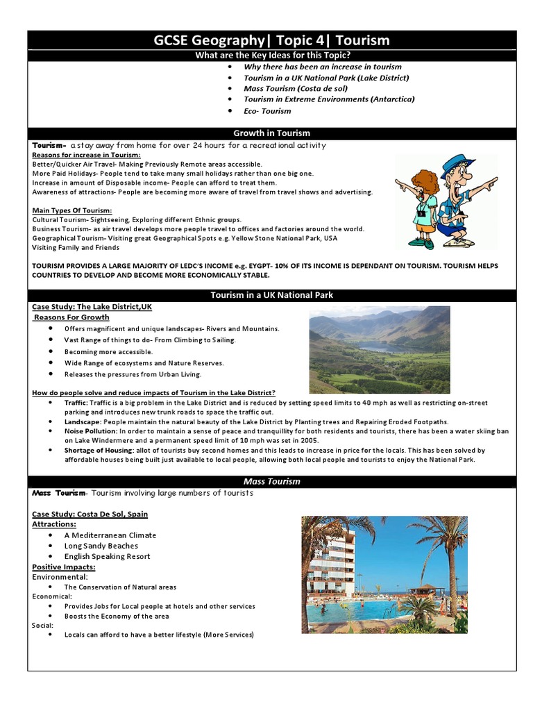GCSE Geography| Topic 4| Tourism: What are the Key Ideas for this Topic ...
