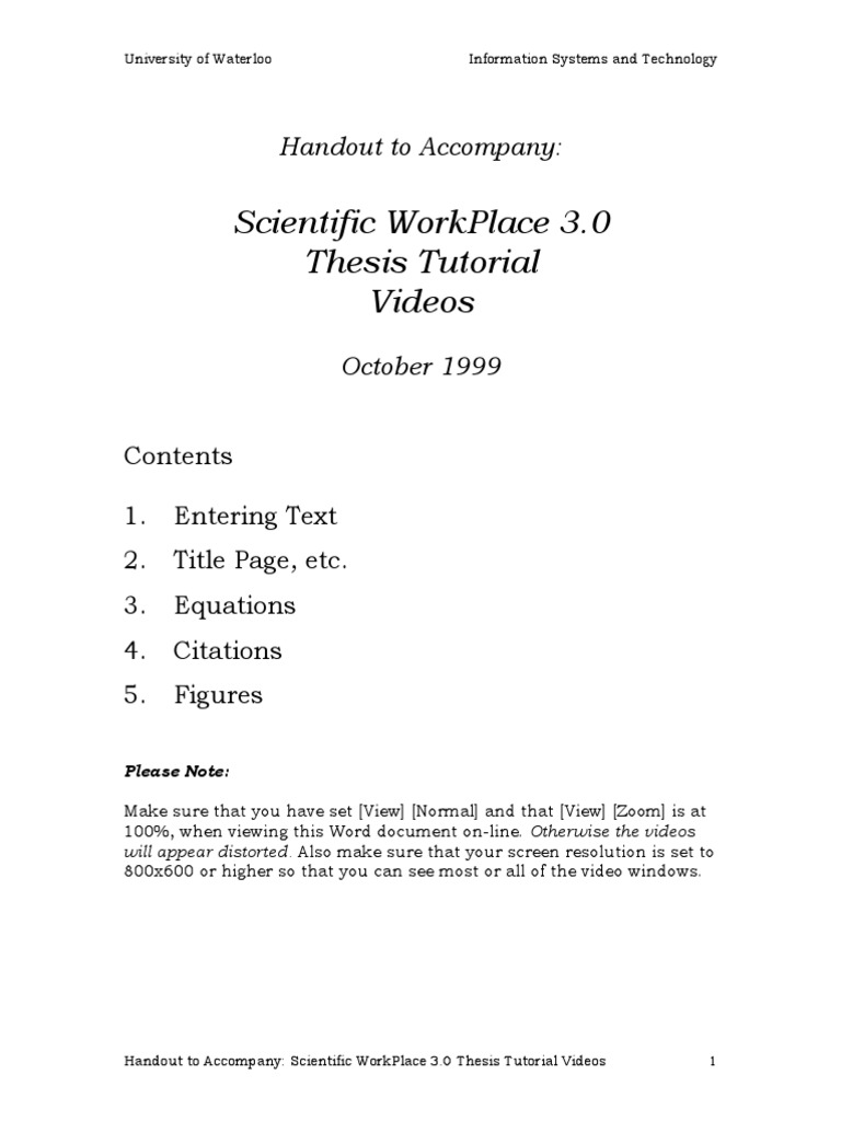 Tutorial Scientific Word PDF | Download Free PDF | Text | Computing