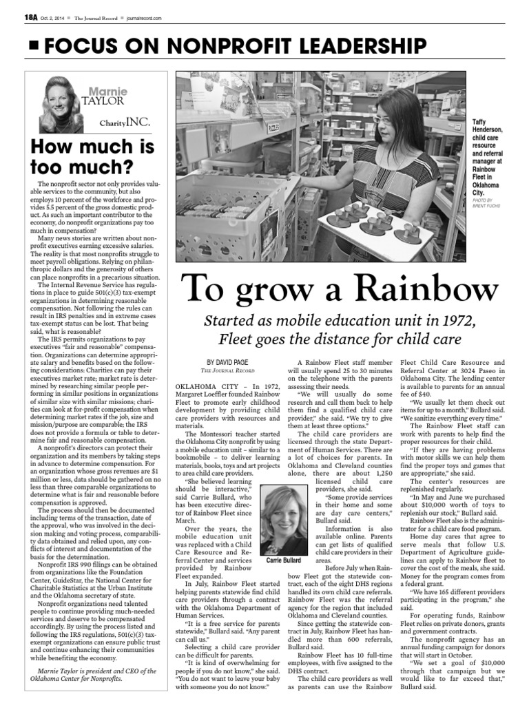 RF: Journal Record 10.14 | PDF | Nonprofit Organization | Charitable ...