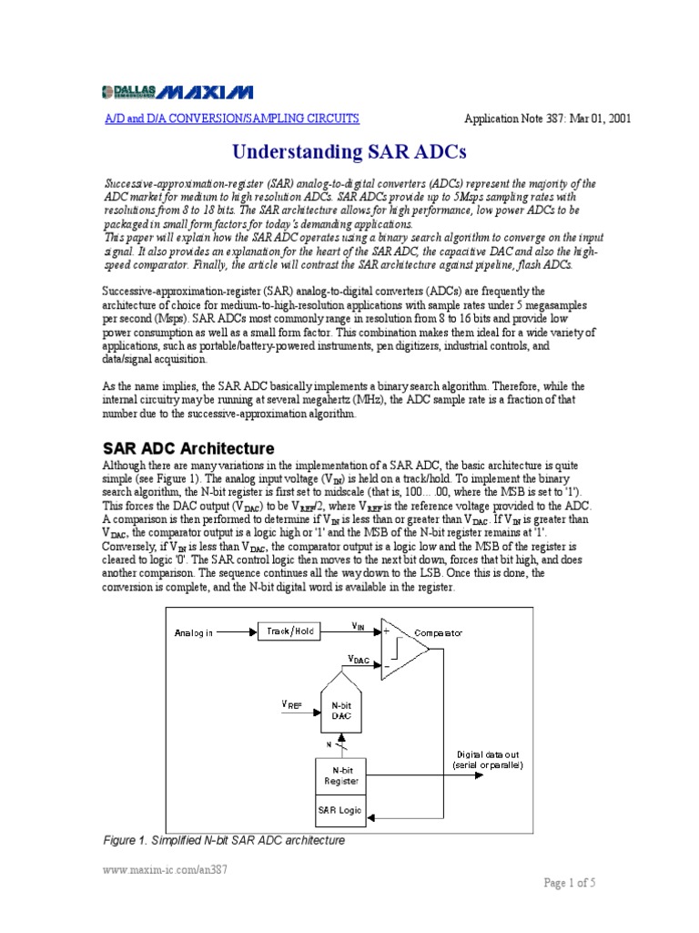 Understanding SAR ADC | PDF