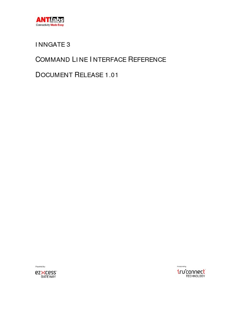 InnGate 3 Command Line Interface Reference r1.01 | PDF | Port (Computer Networking) | Areas Of ...