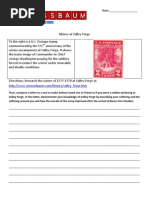 Valley Forge Document Analysis Key | PDF | Valley Forge | Armed Conflict