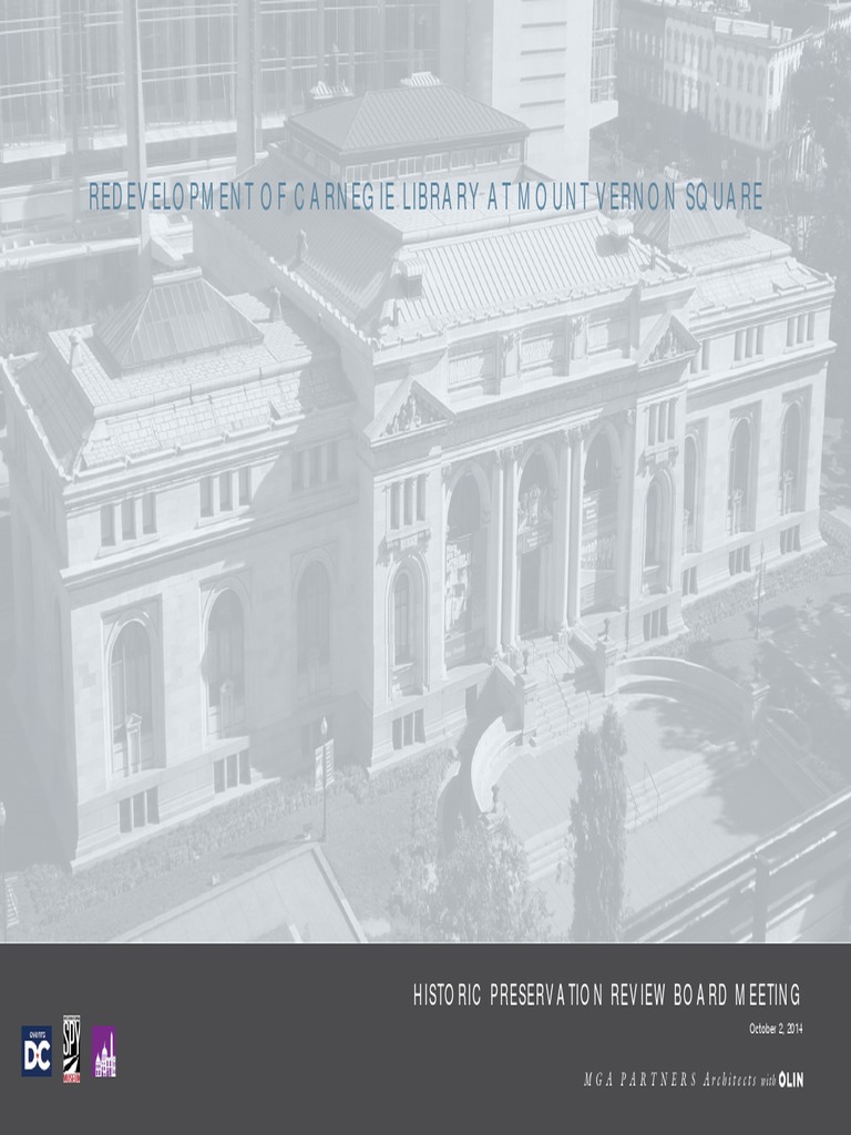Carnegie Library Redevelopment Plans (Oct. 2, 2014) | PDF | Mount ...