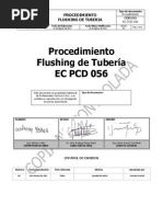 Procedimiento de Flushing | PDF | Presión | Tubería (transporte de fluidos)