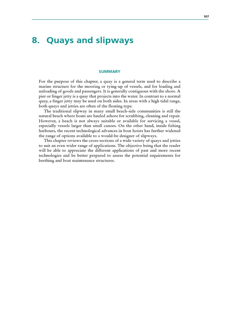 Quay Design Methods PDF | PDF | Deep Foundation | Pier