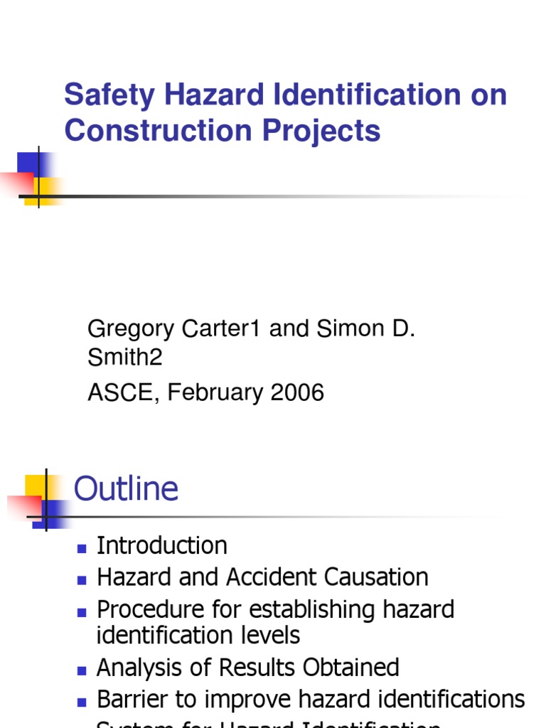 Safety Hazard Identification On Construction Projects | PDF | Risk ...