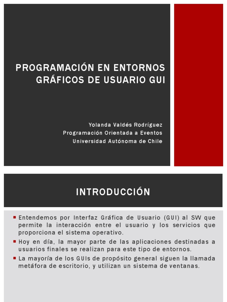 Java Entorno Grafico Gui Pdf Interfaces Gráficas De Usuario Java