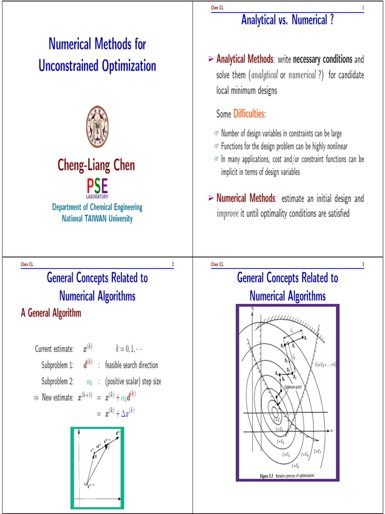 7 Numerical Methods For Unconstrained Optimization PDF | PDF | Algebra ...