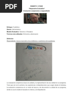 Modelo de Evaluación Respondiente de Robert Stake | PDF | Evaluación ...
