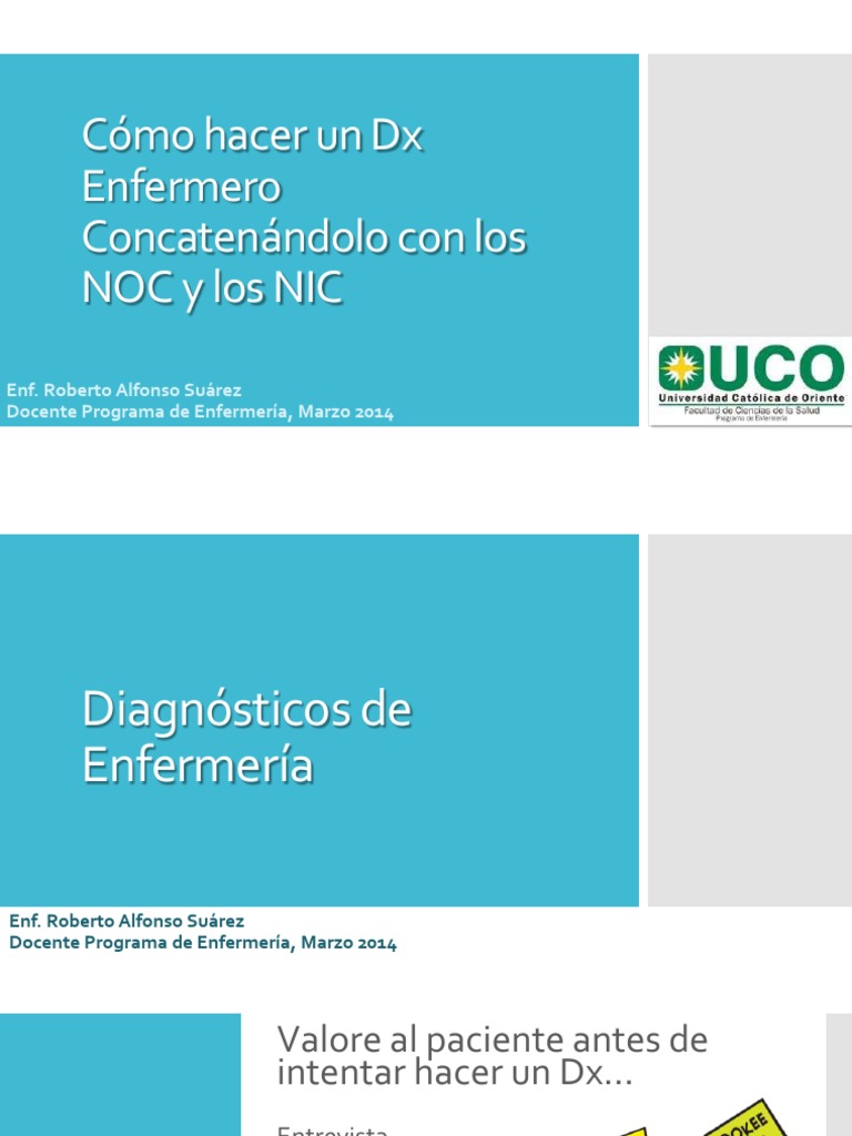DX NANDA NIC y NOC PDF | PDF | Enfermería | Ciencias de la Salud
