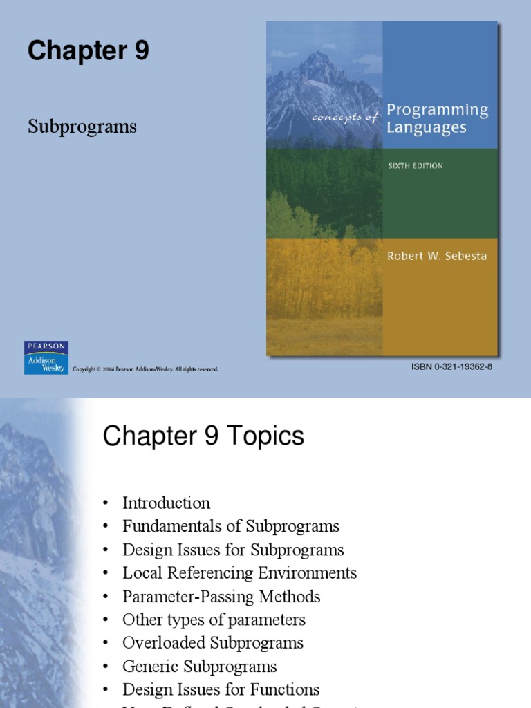 Subprogram (Robert Text) | PDF | Parameter (Computer Programming) | Subroutine