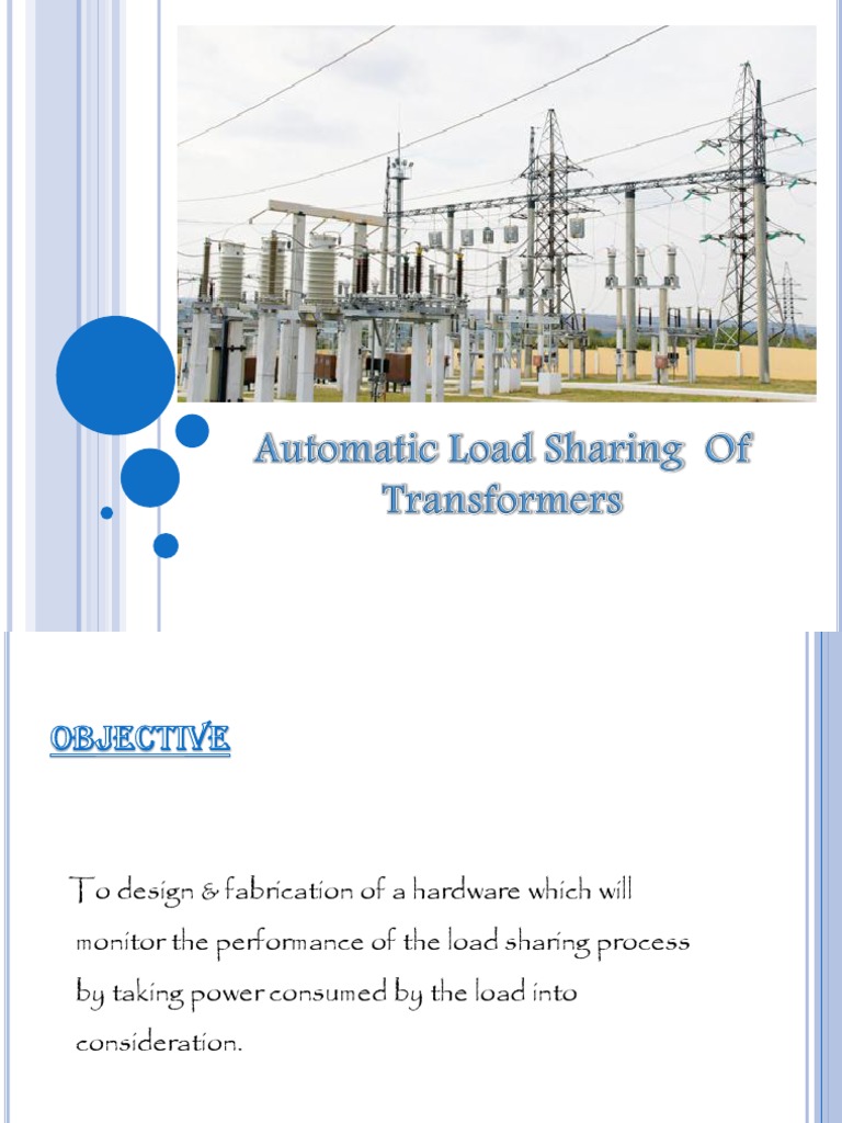 PPT: Automatic Load Sharing of Transformers | PDF | Transformer | Power ...
