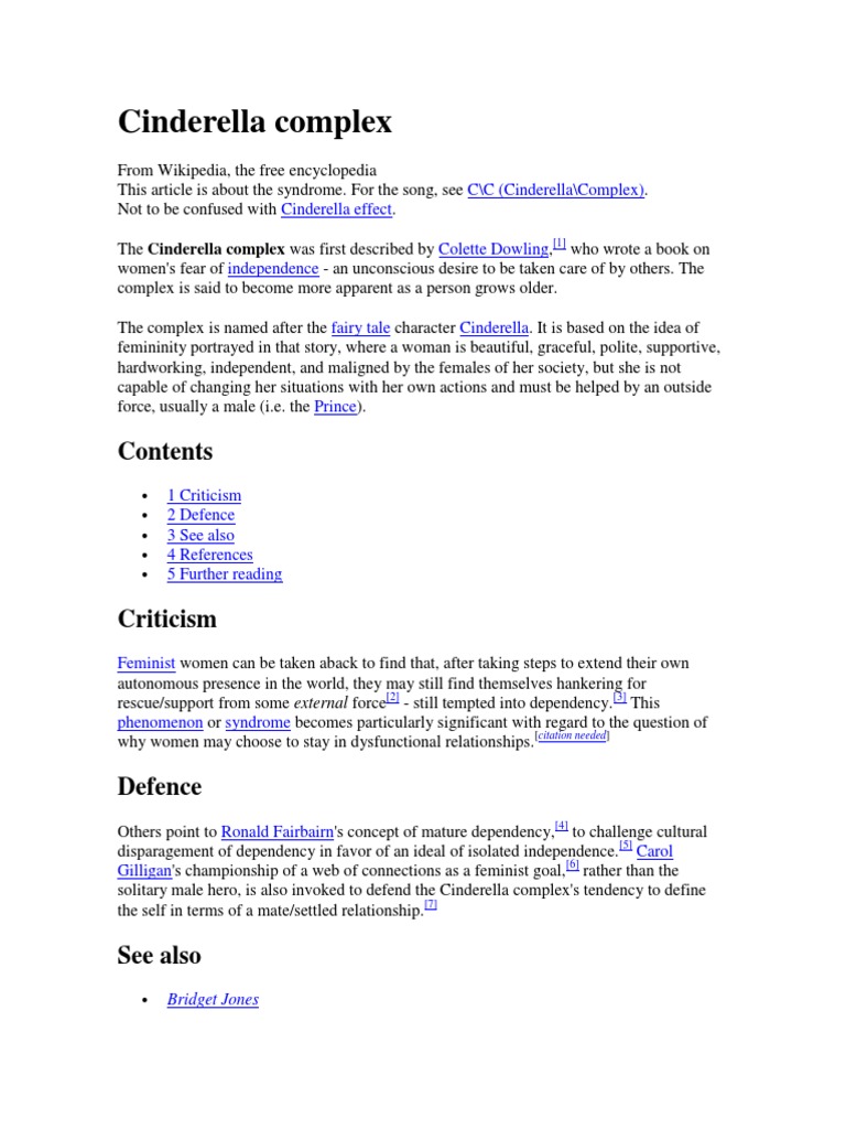 Cinderella Complex | PDF | Cinderella | Fairy Tales