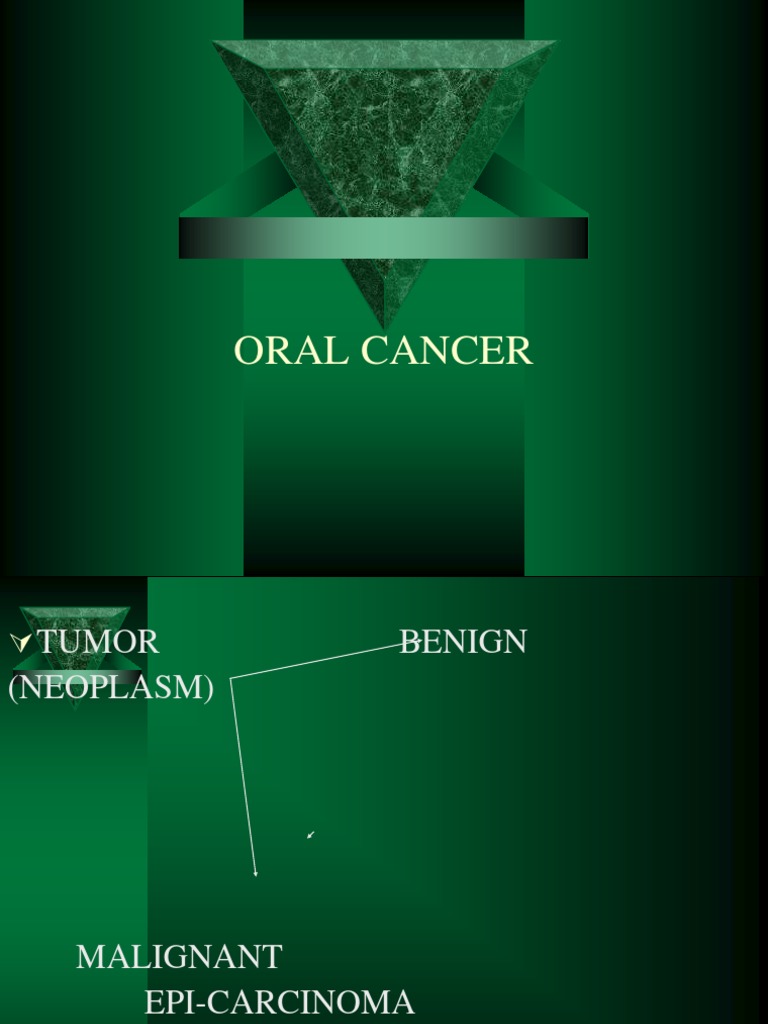 ORAL CANCER.ppt | Radiation Therapy | Clinical Medicine