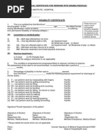Disability Certificate Formats and Guidelines | PDF | Visual Impairment ...